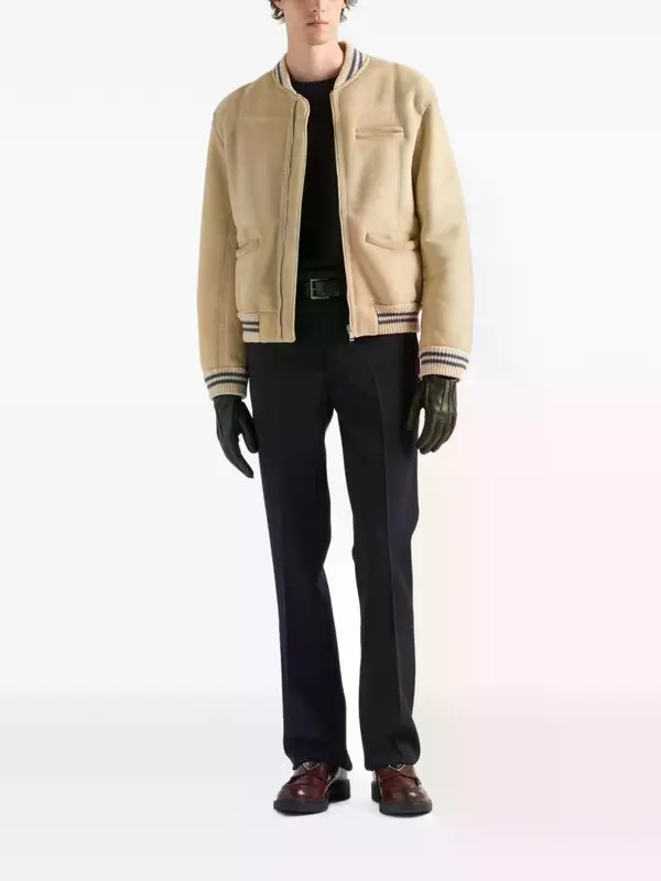 Prada Sheepskin Bomber Jacket