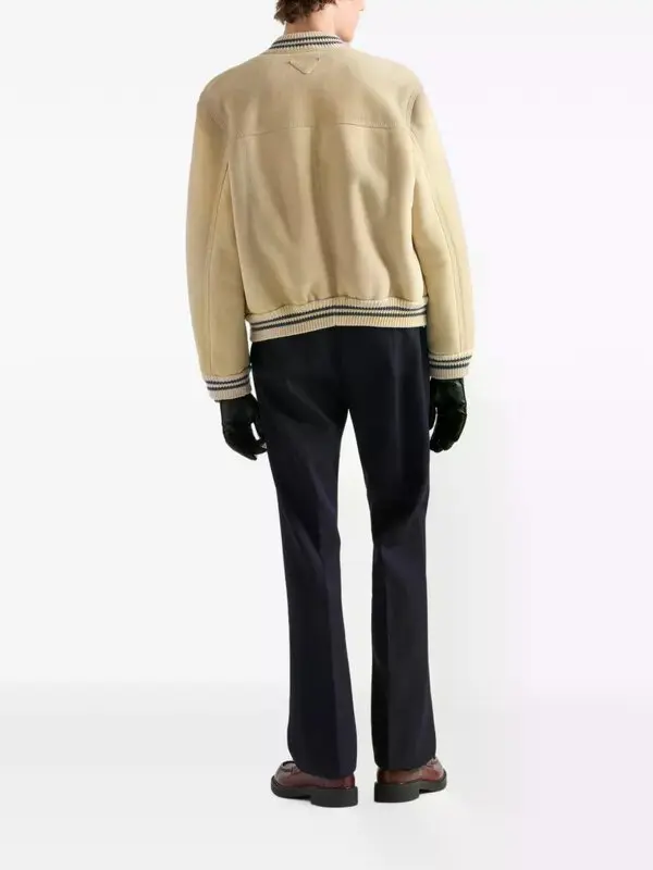 Prada Sheepskin Bomber Jacket