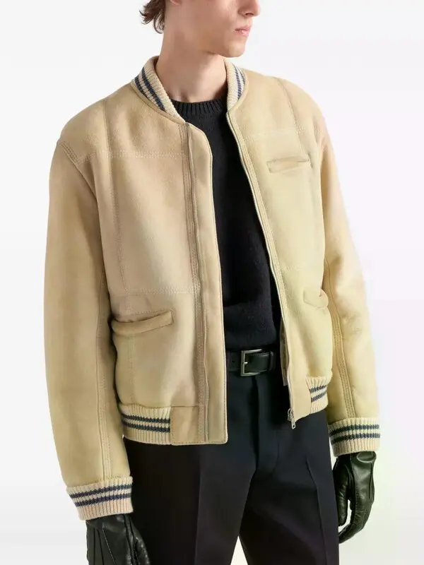 Prada Sheepskin Bomber Jacket
