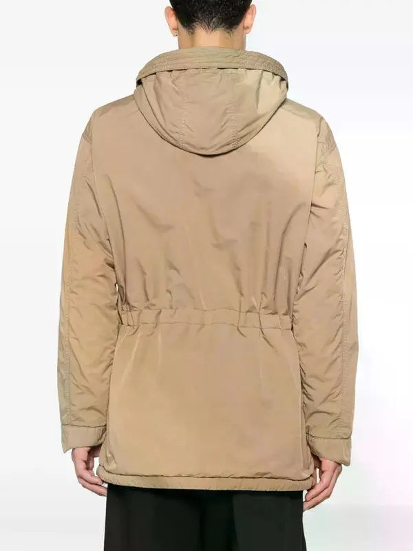 Aspesi Hooded Logo-patch Jacket