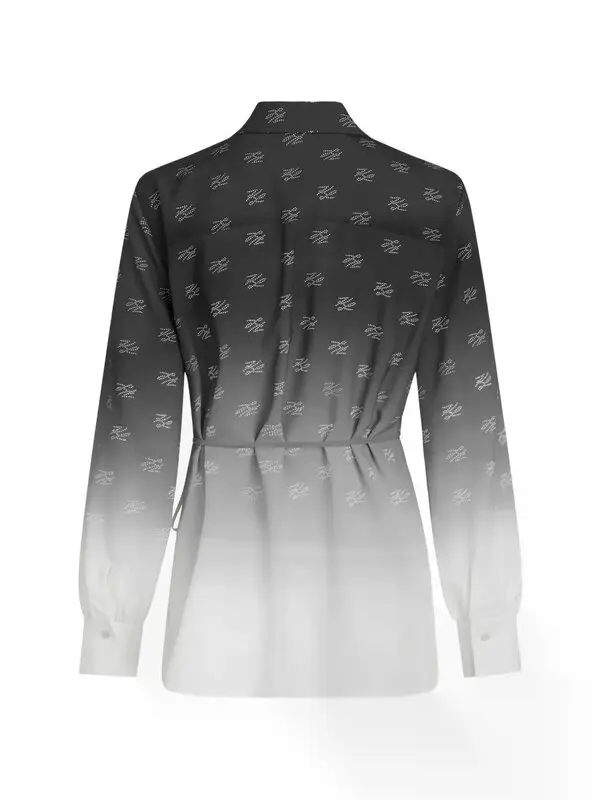 Karl Lagerfeld Fluid Wrap Blouse