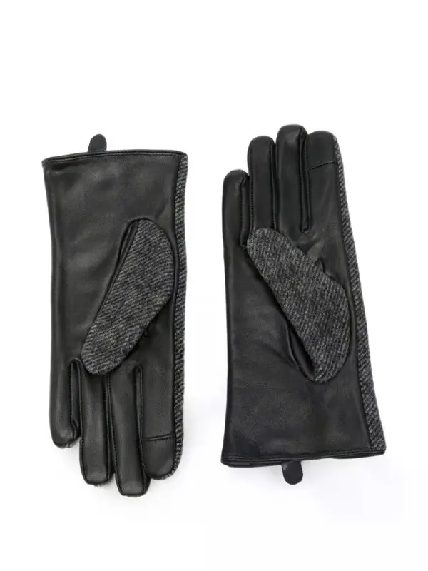 Barbour Tweed-effect Leather-trim Gloves