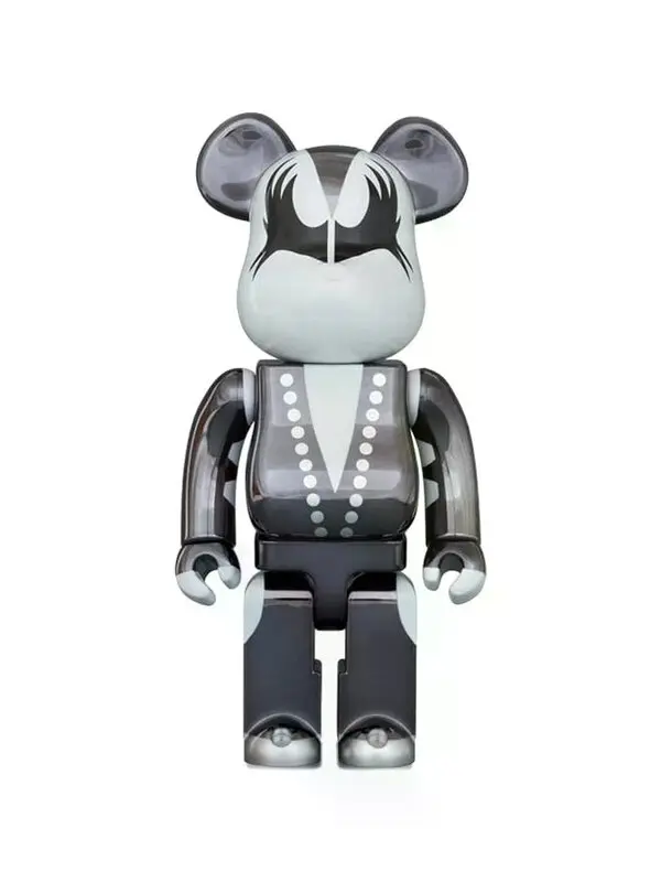 MEDICOM TOY Xbearbrick X Kiss Demon Chrome Demon Figures 100 - Grey