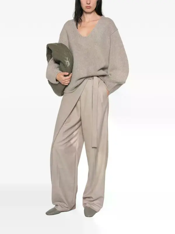 Soft Goat V-neck Knitted Sweater