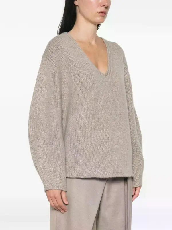 Soft Goat V-neck Knitted Sweater
