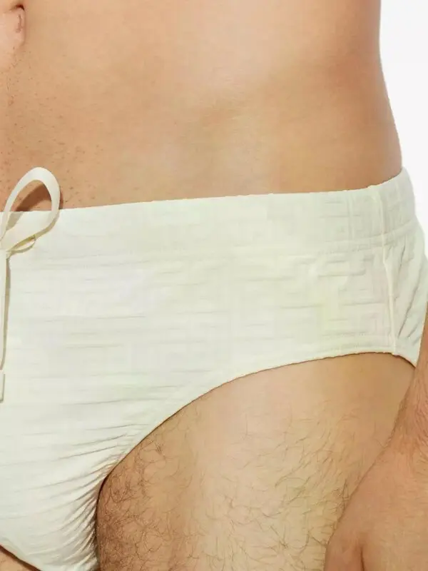 Balmain Monogram-pattern Swim Briefs