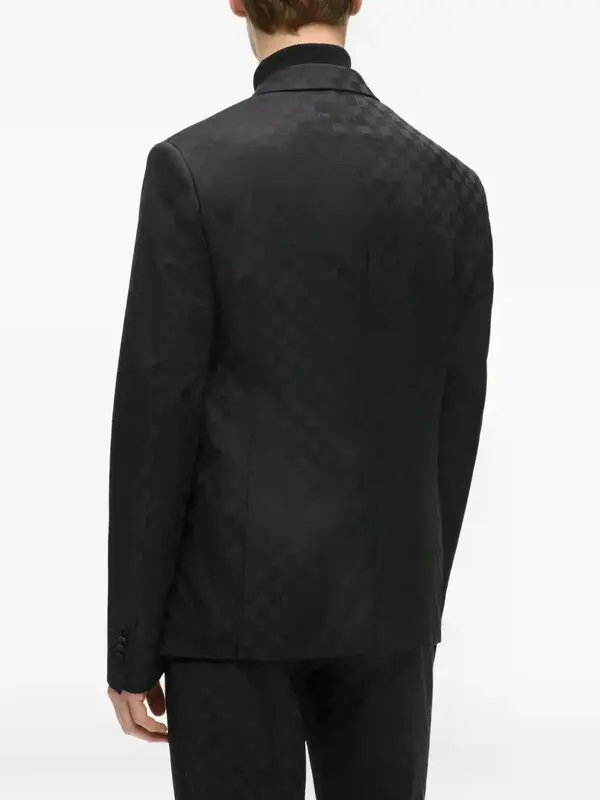 Karl Lagerfeld Checked Double-breasted Blazer