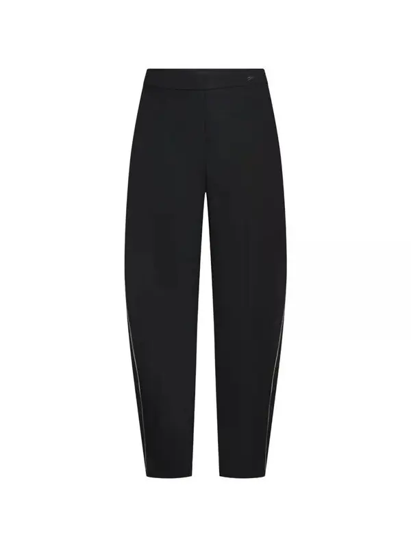 Karl Lagerfeld Barrel-leg Zip Pants - Black