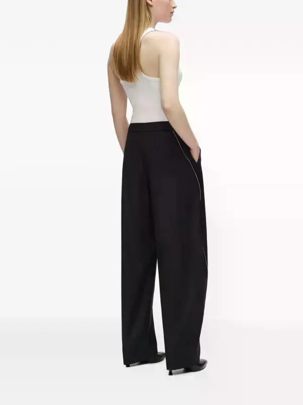 Karl Lagerfeld Barrel-leg Zip Pants
