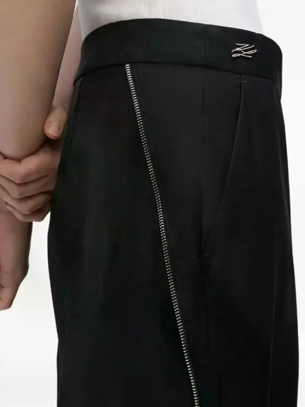 Karl Lagerfeld Barrel-leg Zip Pants