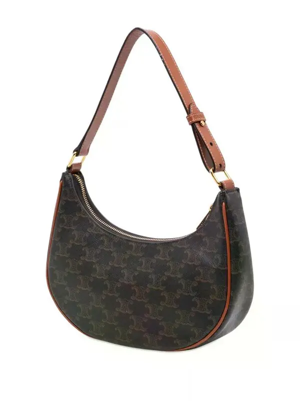 Celine 2022 Medium Triomphe Coated Canvas Ava Shoulder Bag