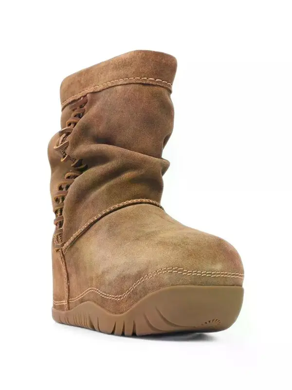 UGG Lace-detail Leather Boots