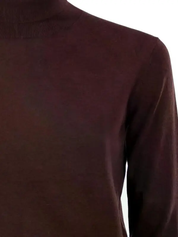 Max Mara Satin-stitch Turtleneck Sweater