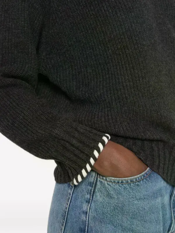Sandro V-neck Long-sleeve Sweater