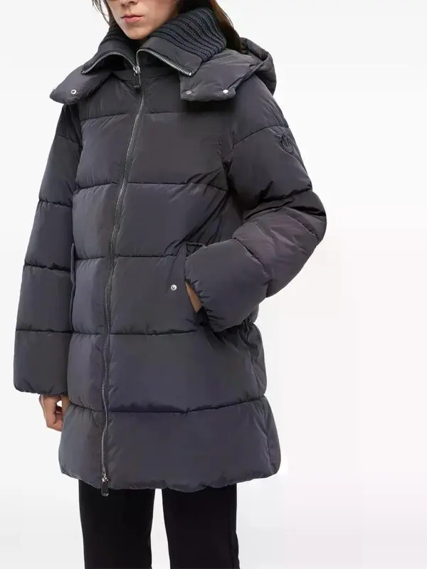 Pinko Down Jacket In Water-repellent Technical Canvas