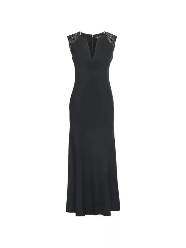 La Perla Embellished Crepe Dress - Black