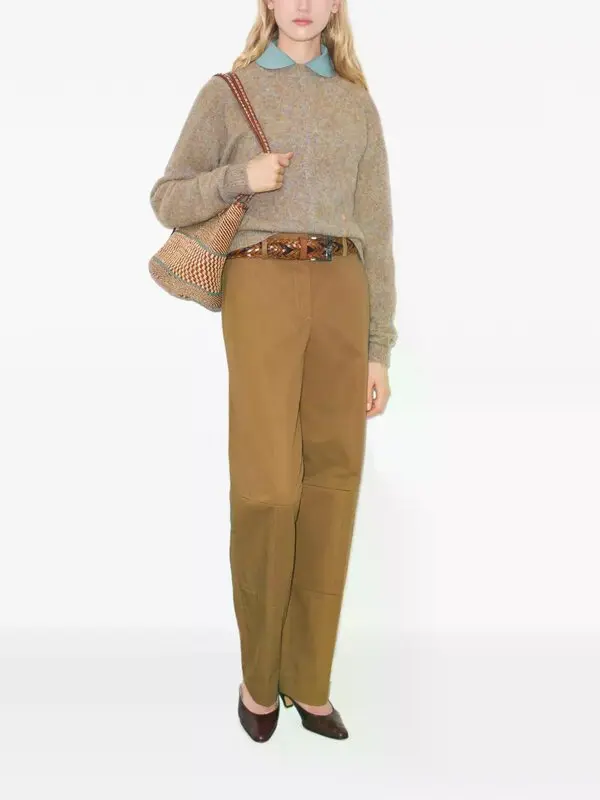 Tory Burch Wide-leg Cotton Pants