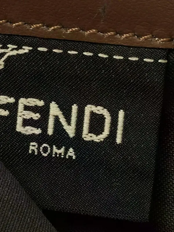 Fendi 2021 Zucca-embossed Ff Mini Bag - Brown