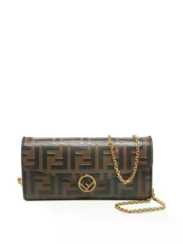 Fendi Zucca-embossed Ff Mini Bag - Brown