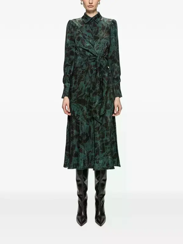 NISSA Viscose-blend Midi Dress