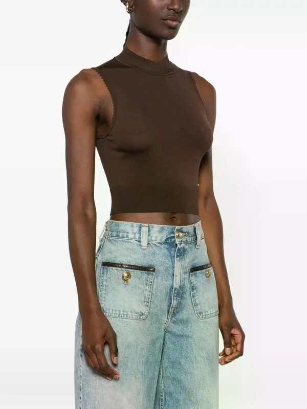 Sandro Mock-neck Tank Top