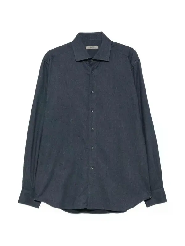 Corneliani Spread-collar Long-sleeve Shirt