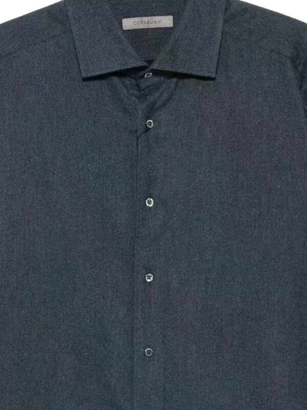 Corneliani Spread-collar Long-sleeve Shirt