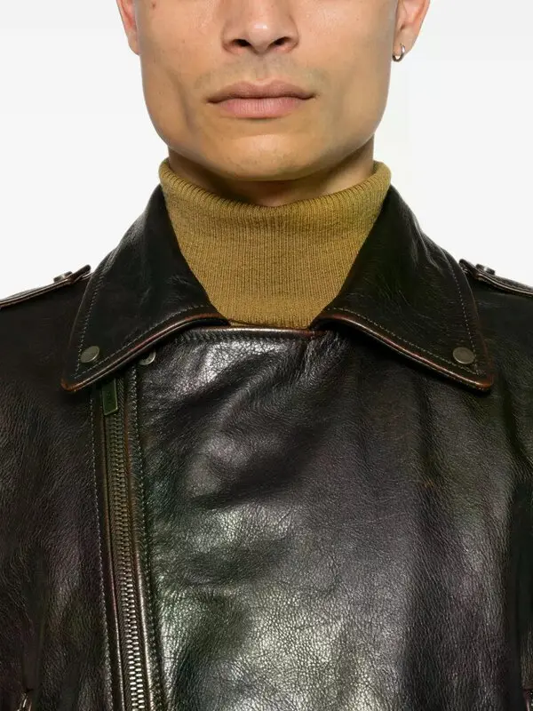SALVATORE SANTORO Biker Leather Jacket