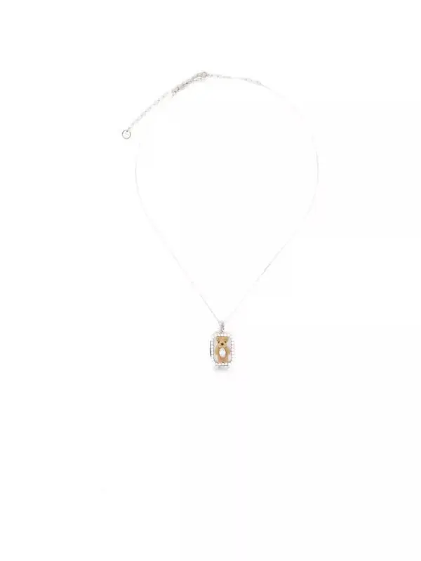 YVMIN Inlaid Mini Bear Pendant Necklace