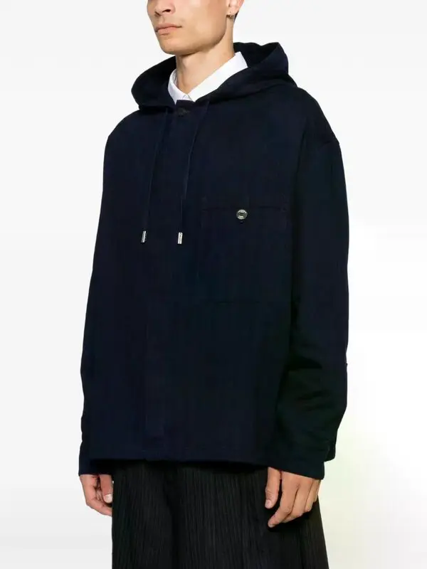 Jacquemus Hooded Chest-pocket Shirt