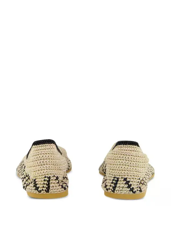KASHURA Hand-crocheted Patterned Sandals - Neutrals