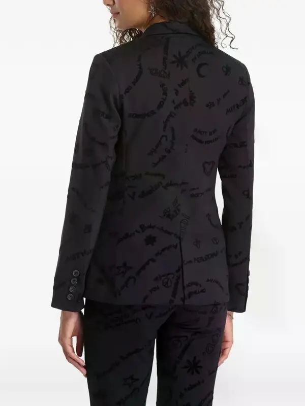 Desigual Graphic-print Button-up Blazer