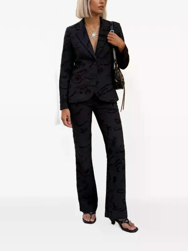 Desigual Graphic-print Button-up Blazer