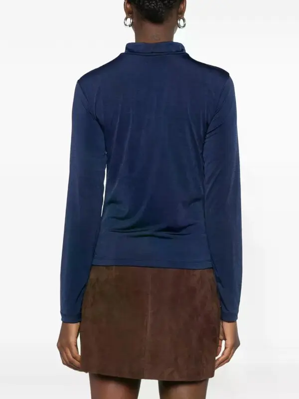 HOMAGE Long-sleeve Draped Top