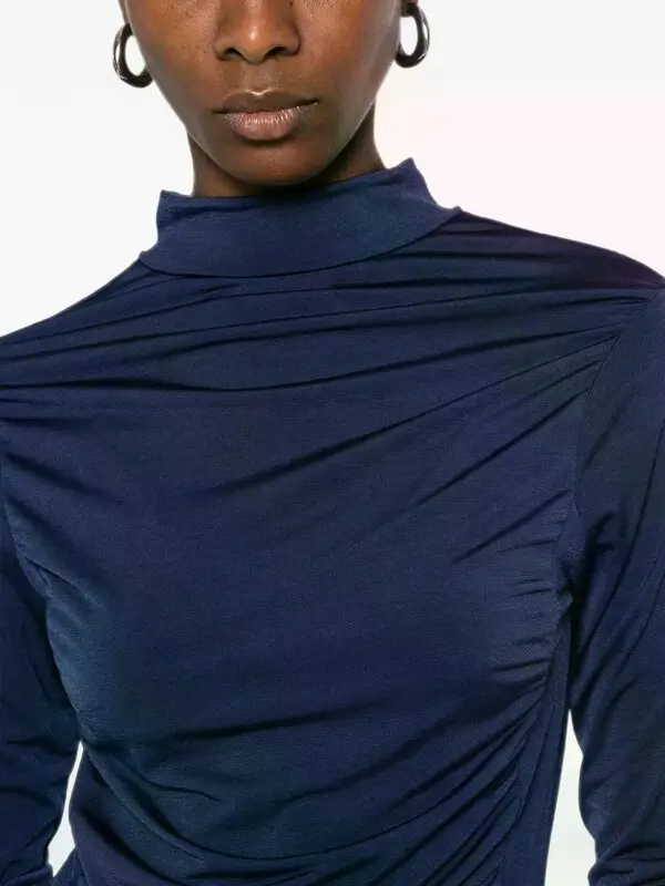 HOMAGE Long-sleeve Draped Top