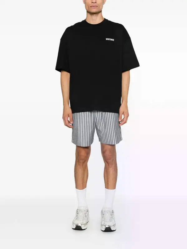 WRSTBHVR Logo-print Drop-shoulder T-shirt