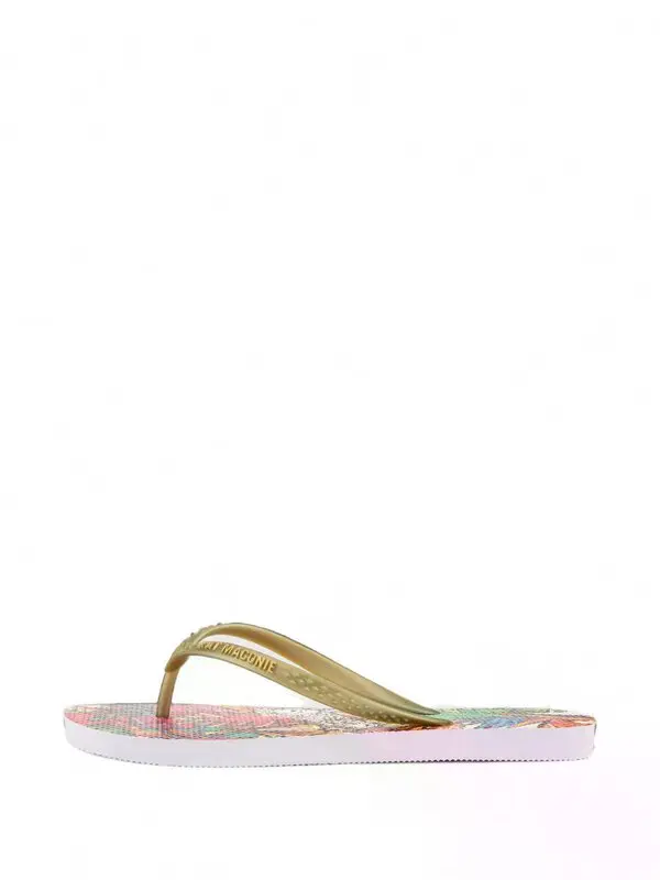 KAT MACONIE Sola Tropical-print Flip-flops