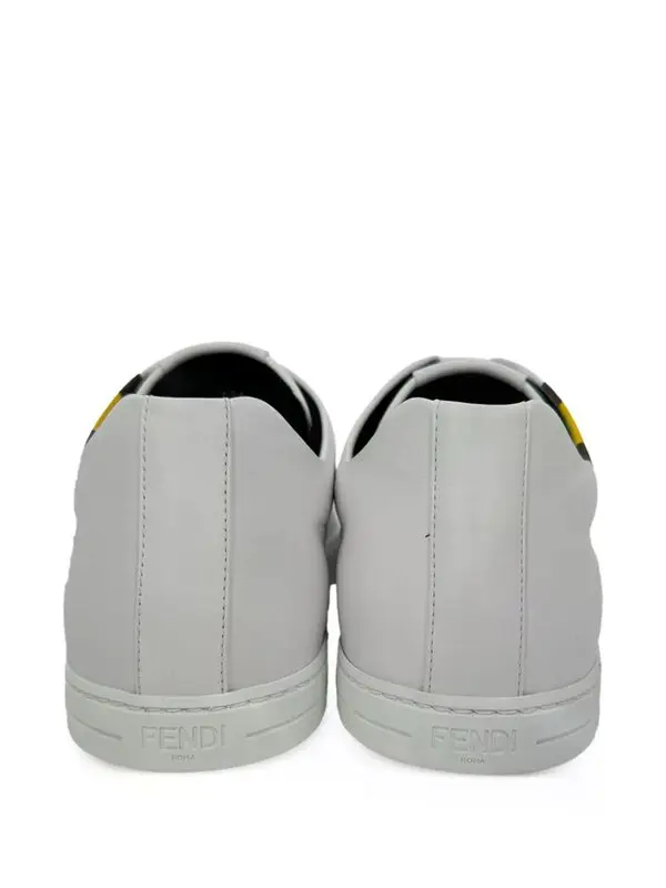 Fendi Logo-print Low-top Leather Sneakers
