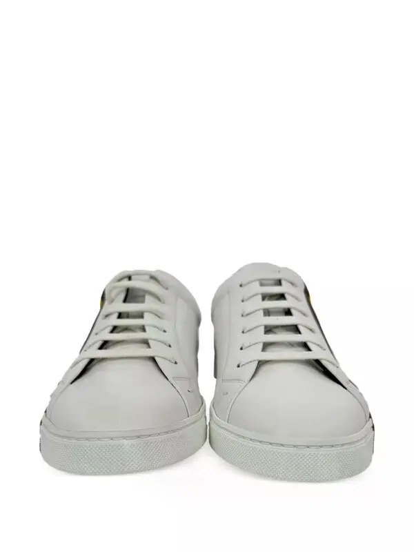 Fendi Logo-print Low-top Leather Sneakers