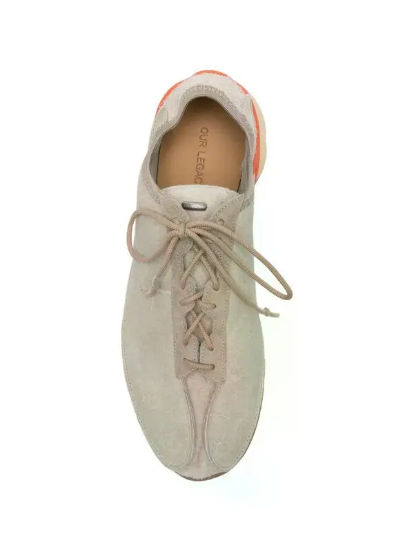 Our Legacy Klove Waxed Cowhide Sneakers