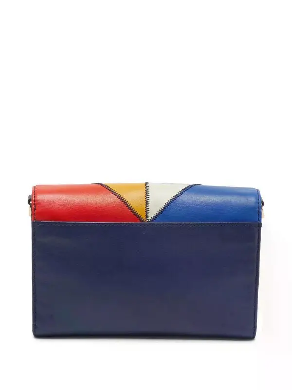 Tory Burch Diamond-stitched Leather Crossbody Bag - Blue
