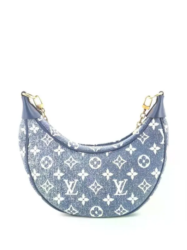 LOUIS VUITTON Monogram Jacquard Denim Hobo Bag - Blue