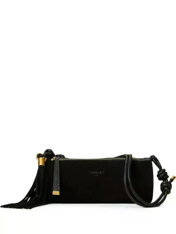 TWINSET Suede Cylinder Bag With Tassel