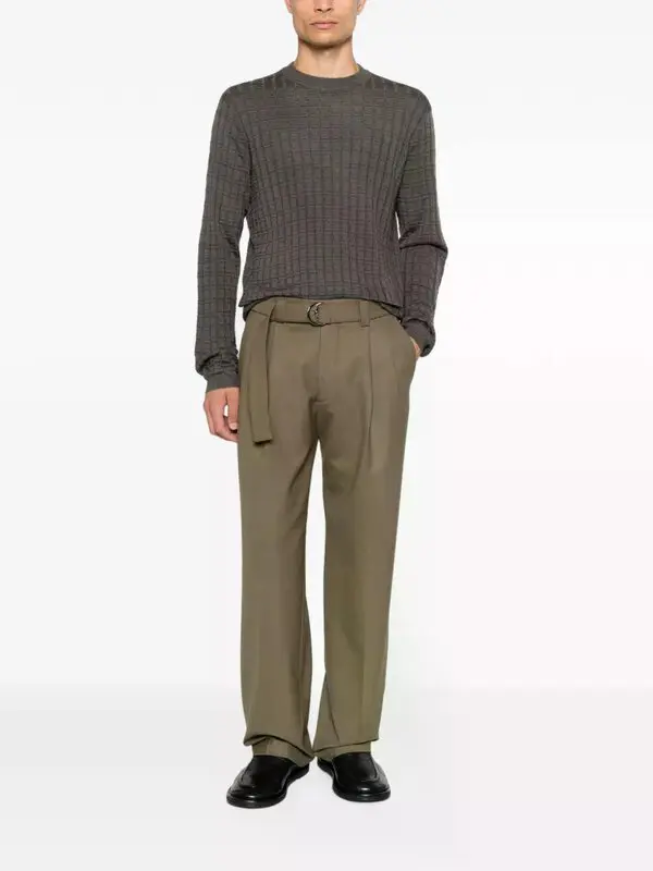 ERALDO Belted Pleated Trousers
