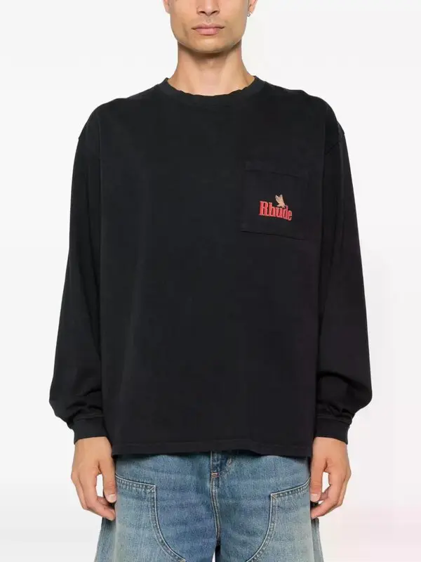 Rhude Logo-print Chest-pocket T-shirt