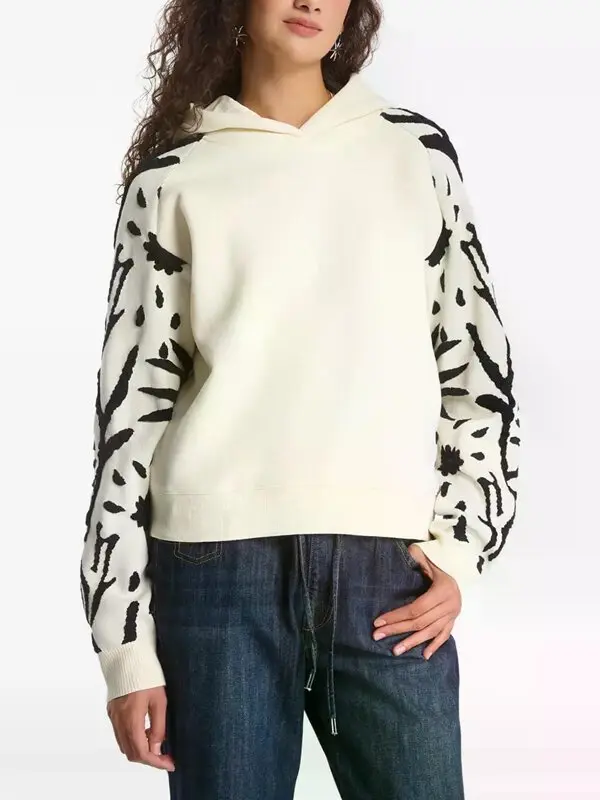 Desigual Graphic-print Hoodie - Neutrals
