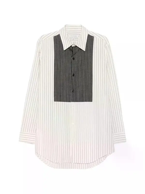 Yohji Yamamoto Vertical-stripe Panelled Shirt
