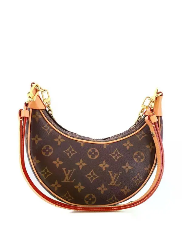 LOUIS VUITTON Monogram Canvas Hobo Bag - Brown