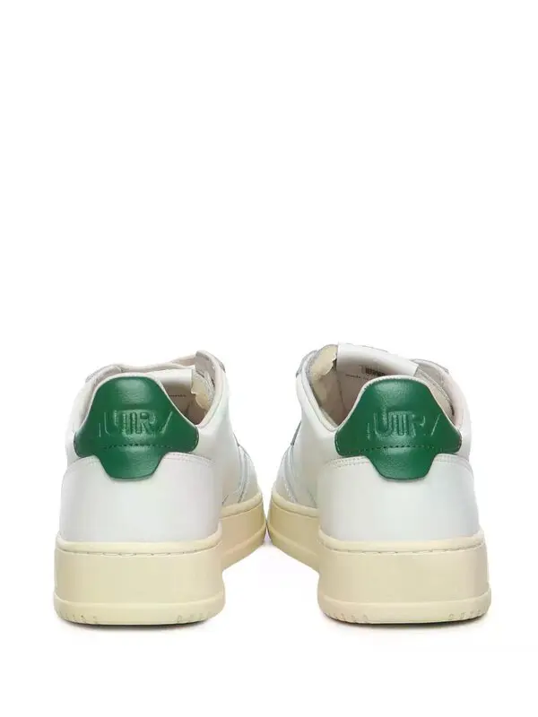 AUTRY Medalist Low Sneakers In And Green Leather