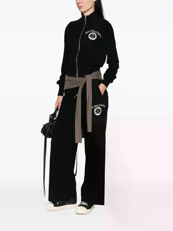 Amiri Logo-embroidered Cardigan - Black